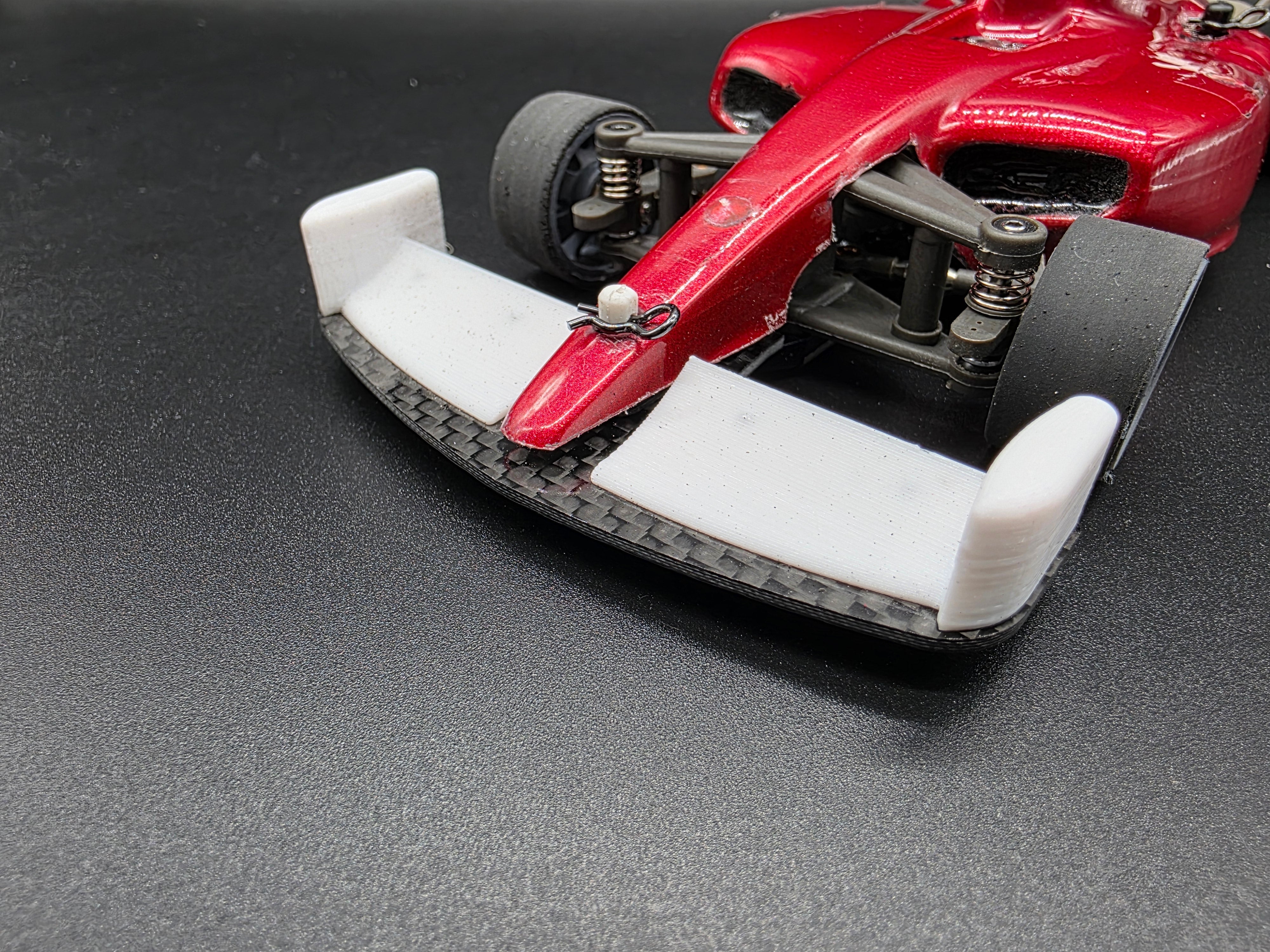 Sleek RC Carbon Fiber Front Wing for Reflex FX28 1/28 F1 – Silver Horse RC